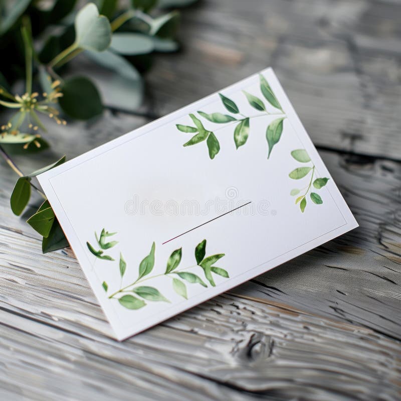 Wedding Thank You Card with Space for a Message Stock Image - Image of ...