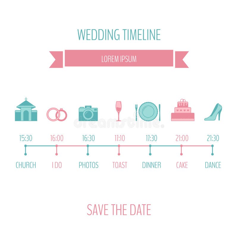 Wedding Timeline Infographic. Vector Illustration, Flat Style Stock ... Wedding Timeline Infographic. Vector Illustration, Flat Style Stock ...