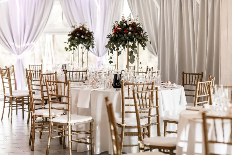 Wedding venue stock image. Image of dinner, style, setting - 184607103