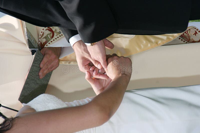 Wedding Vow Hands stock photo. Image of matrimony, married - 12566004