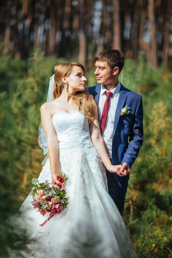 Wedding walk on nature stock photo. Image of married - 68049500