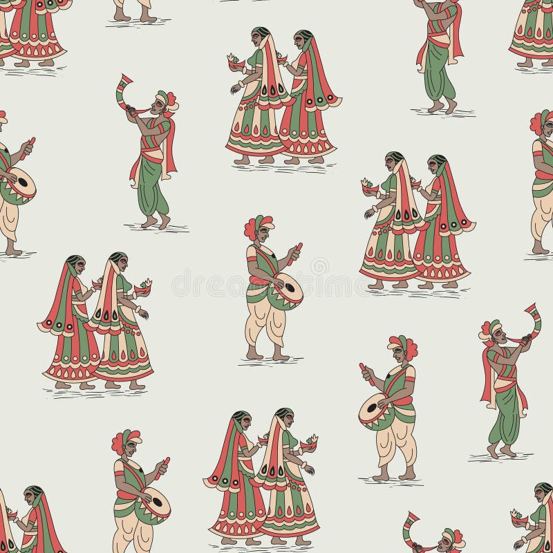 Weddings in India Hindu Wedding Marriage Pattern Stock Vector ...