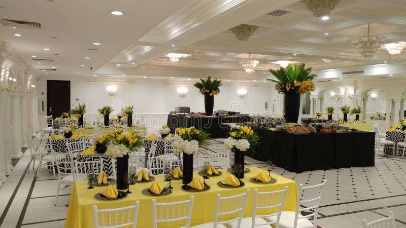 Weddings Party Event Set Up Stock Image - Image of ballroom, party ...