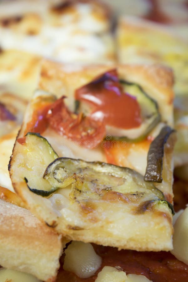 Wedge of Homemade Vegetarian Pizza Stock Photo - Image of vegetarian ...