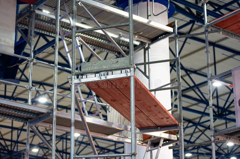 Wedge Scaffolding. Support Frame System Stock Photo - Image of ...