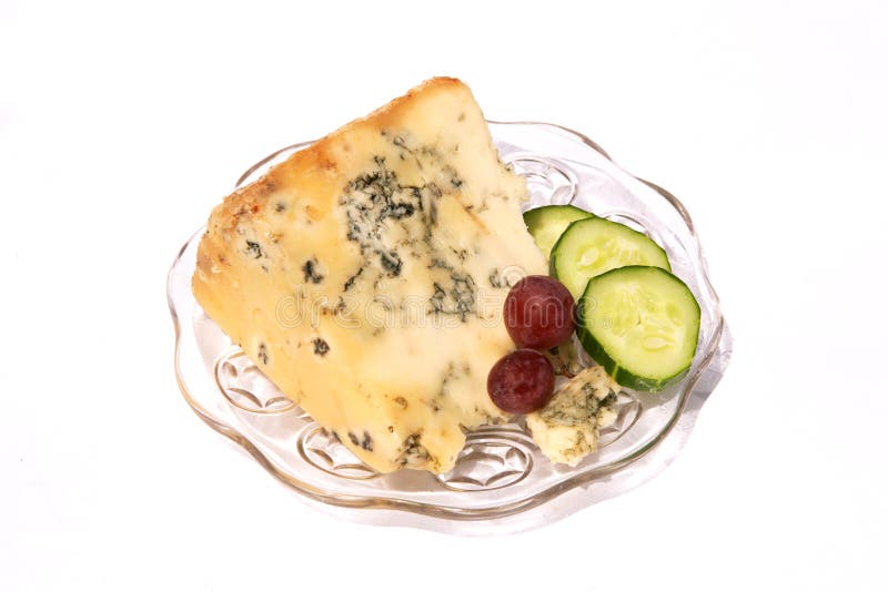 Wedge of Stilton Cheese with Cucumber Stock Photo - Image of snack ...