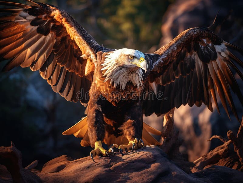 Wedge Tail Eagle Made with Generative AI Illustration Stock ...