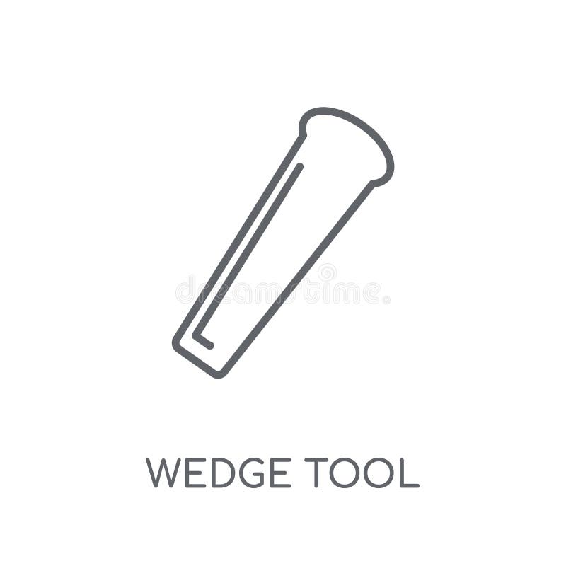 Wedge Tool Icon on White Background. Simple Element Illustration from ...