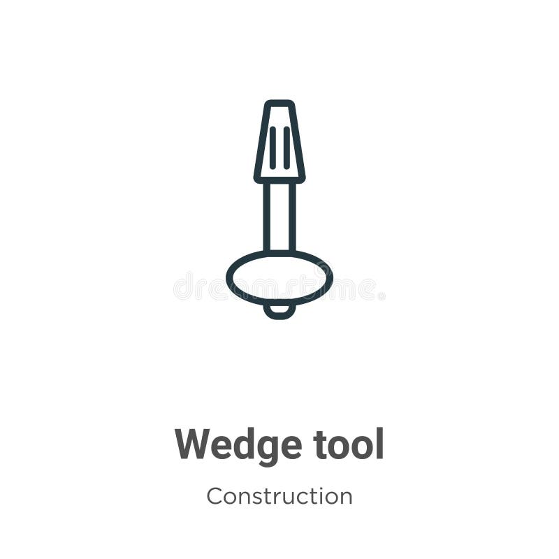 Wedge Tool Icon on White Background. Simple Element Illustration from ...