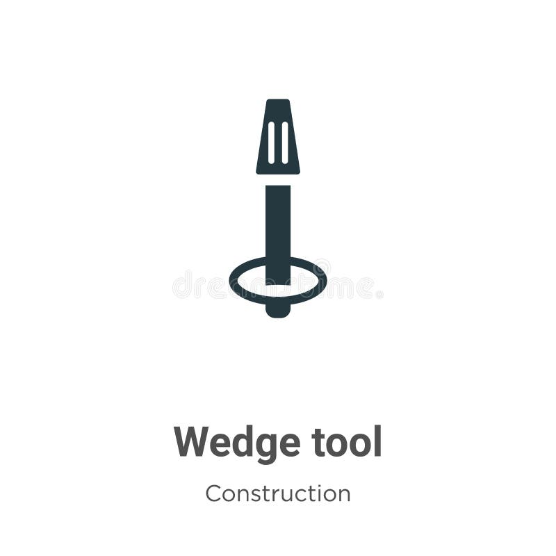 Wedge Tool Vector Icon On White Background. Flat Vector Wedge Tool Icon ...