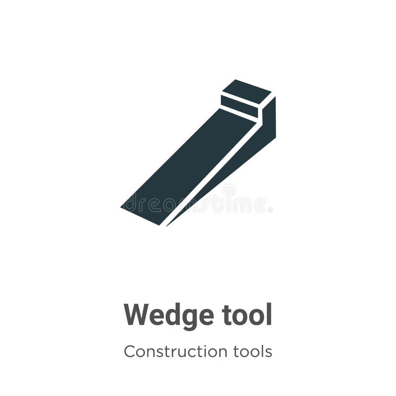 Wedge Tool Vector Icon on White Background. Flat Vector Wedge Tool Icon ...