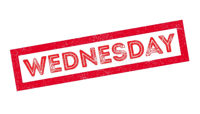 Wednesday rubber stamp stock illustration. Illustration of grungy ...