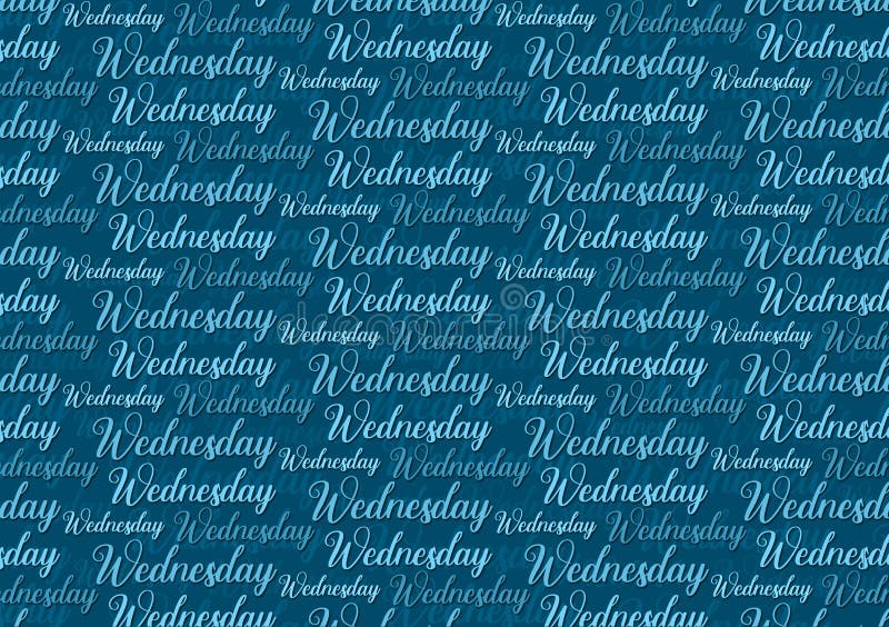 Wednesday Day of the Week Gold Title Background Stock Photo - Image of ...