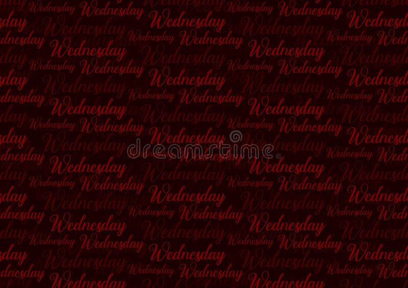 Wednesday Text Pattern for Wallpaper Use Stock Illustration ...