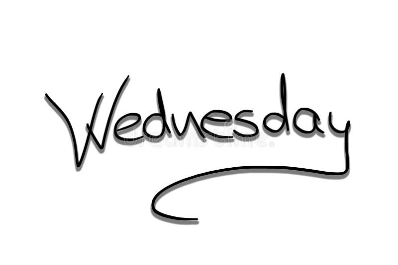Wednesday Text Pattern For Wallpaper Use Stock Illustration ...