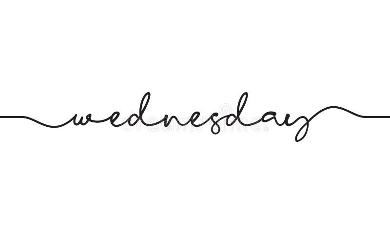 Wednesday word handwritten stock vector. Illustration of sign - 183519098 Wednesday word handwritten stock vector. Illustration of sign - 183519098