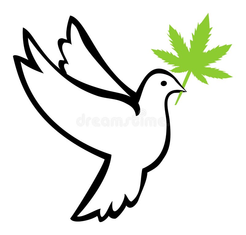 Weed for Peace stock illustration. Illustration of sign - 84814756