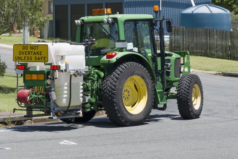 Weed Spraying Machine at Work Editorial Stock Photo - Image of mask ...