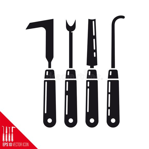 Weeding Tools Assortment Vector Icon Stock Vector - Illustration of ...