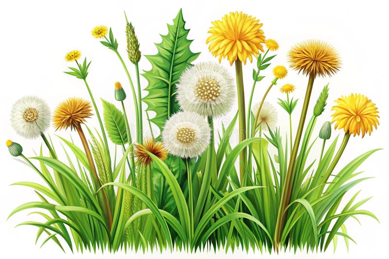 Weeds Grass Vector Clipart for Creative and Nature-inspired Decoration ...