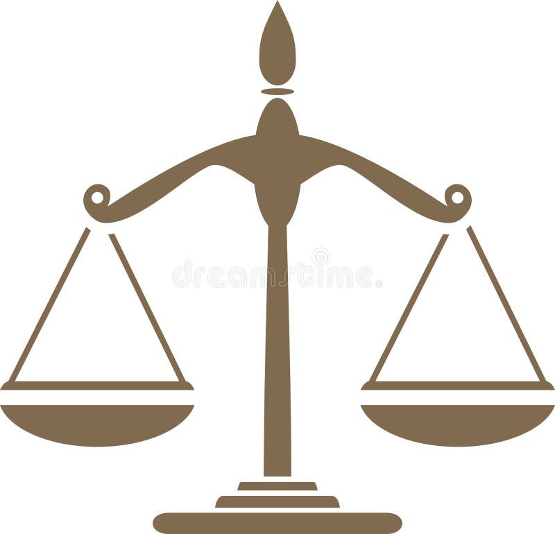 Weegschaal Symbool Voor Ontwerp Vector Illustratie - Illustration of ...