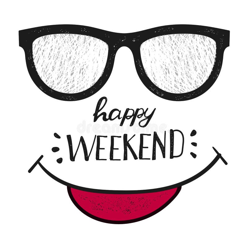 Week-end Heureux Conception Positive De Handwrittenweekend De Citation ...
