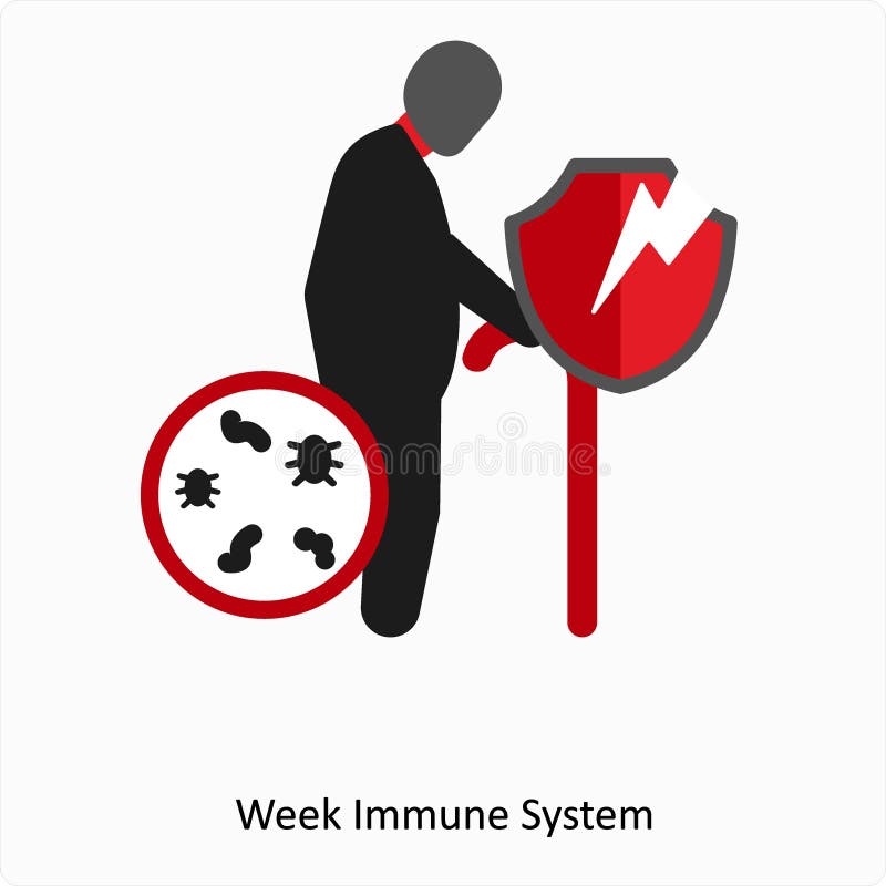 Week Immune System stock vector. Illustration of concept - 266946682