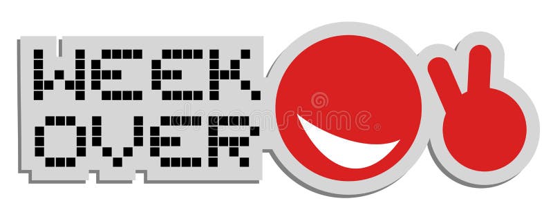 Week over stock vector. Illustration of consummate, title - 248293330