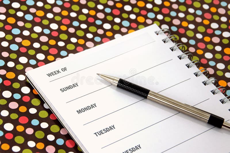 Planner stock image. Image of storage, events, planning - 6352049