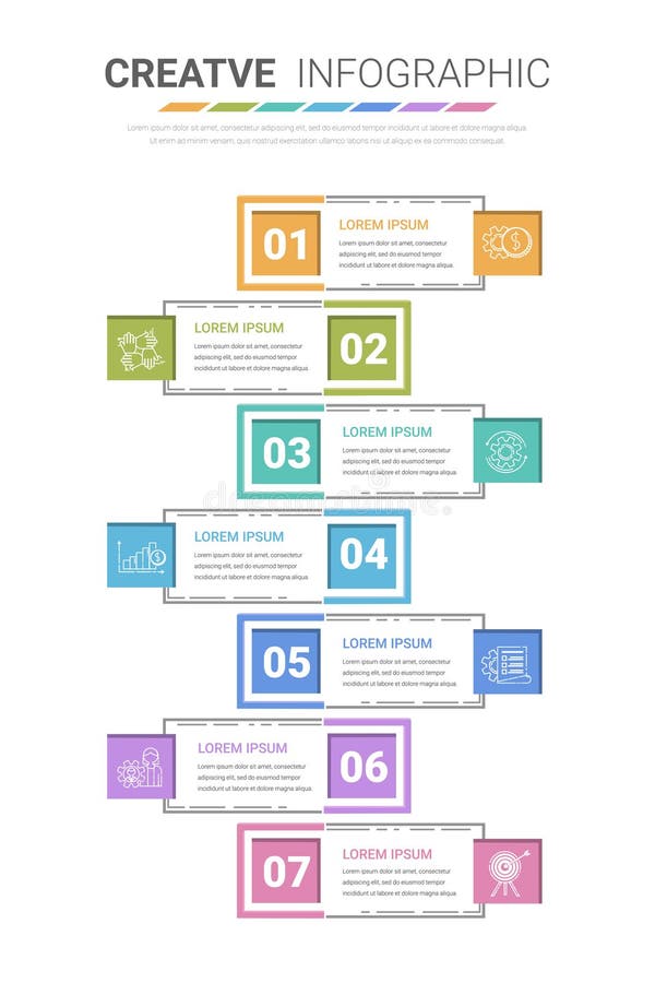 Week Timeline, Diagram Calendar 7 Day, 7 Options, Infographic Design ...