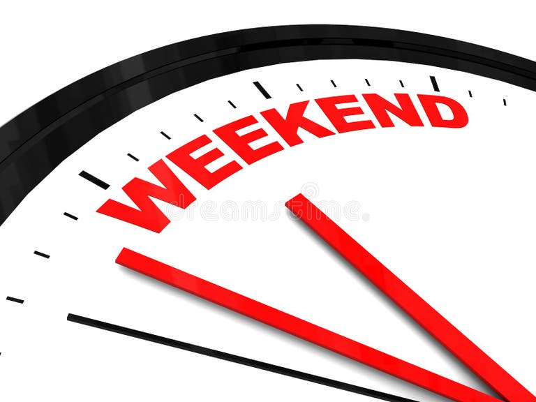 Weekend stock illustration. Illustration of timer, time - 14636657