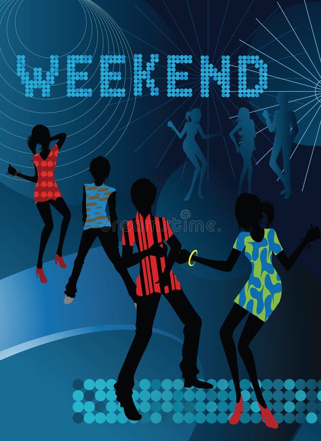 Weekend stock vector. Illustration of couple, event, people - 5366728