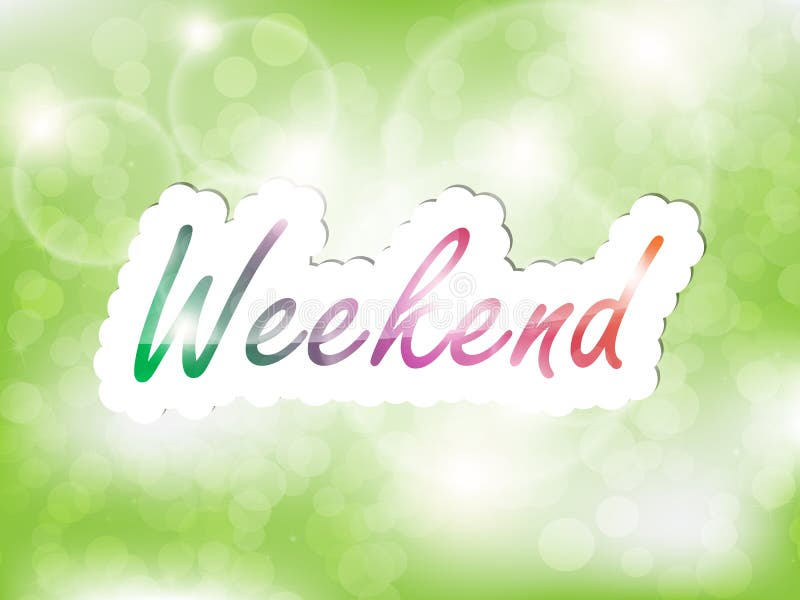 Happy Smiley Face with Weekend Loading Bar Stock Vector - Illustration ...