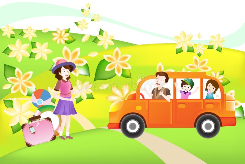 Weekend Drive stock vector. Illustration of cars, drive - 49861885