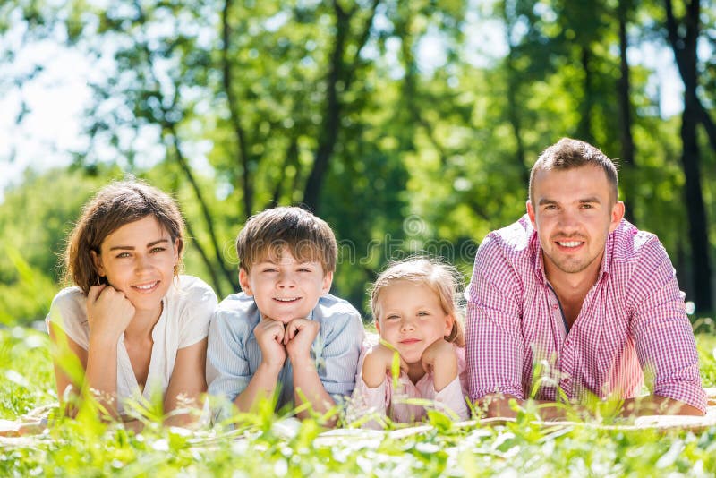 Weekend with family stock photo. Image of outdoor, lying - 43402276