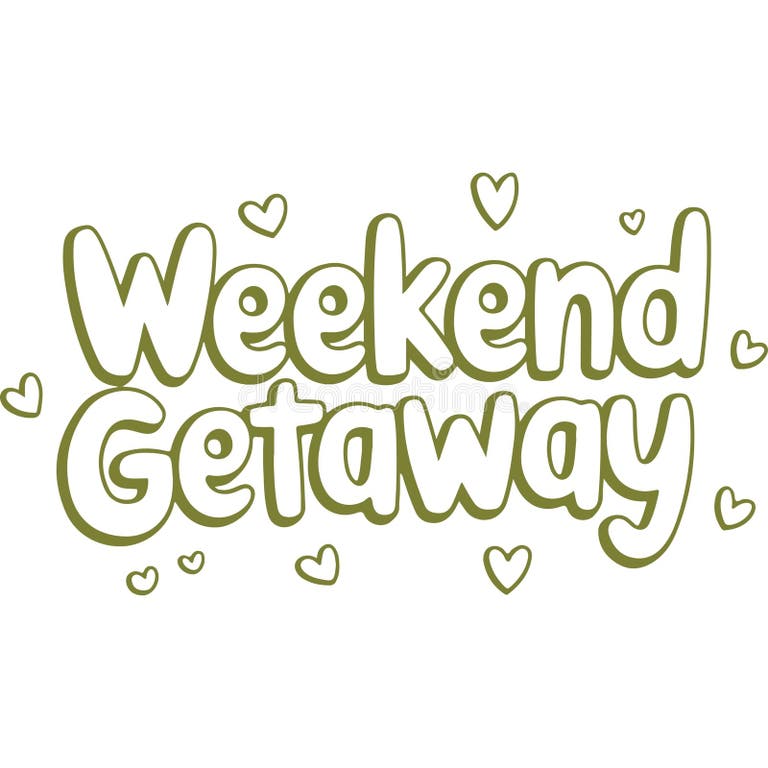 Weekend Getaway Fun Trip Planner Stock Vector - Illustration of ...