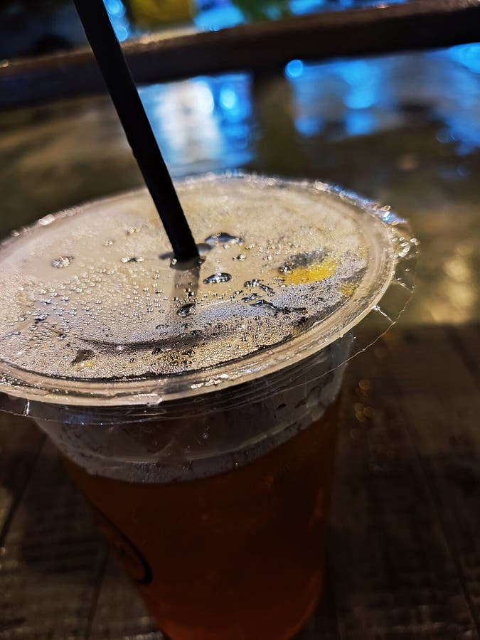 Weekend with a Glass of Cold Mint Tea, Very Refreshing. Stock Image ...