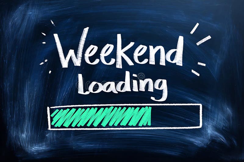 Weekend Loading Bar Concept Design Stock Illustrations – 290 Weekend ...