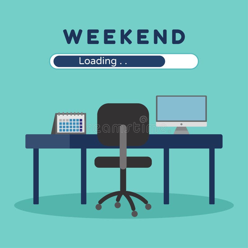 Weekend Loading, Business Concept, Vector, Illustration Stock Vector ... Weekend Loading, Business Concept, Vector, Illustration Stock Vector ...