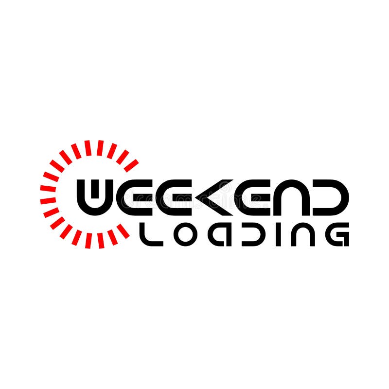 Weekend Loading Icon Isolated on White Background Stock Vector ... Weekend Loading Icon Isolated on White Background Stock Vector ...