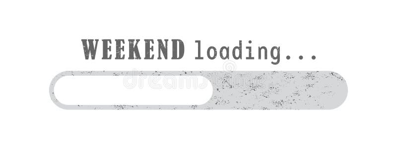 Weekend Loading Icon. Vector Illustration for Websites and Applications ...