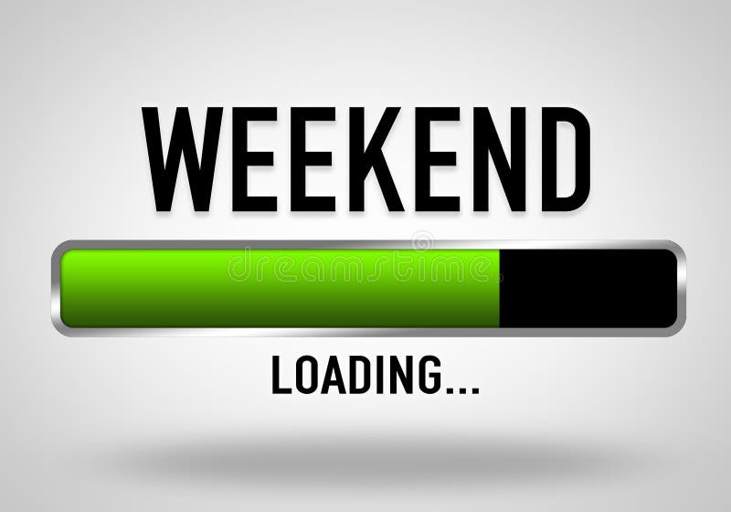 Weekend stock illustration. Illustration of loading, friday - 53802191