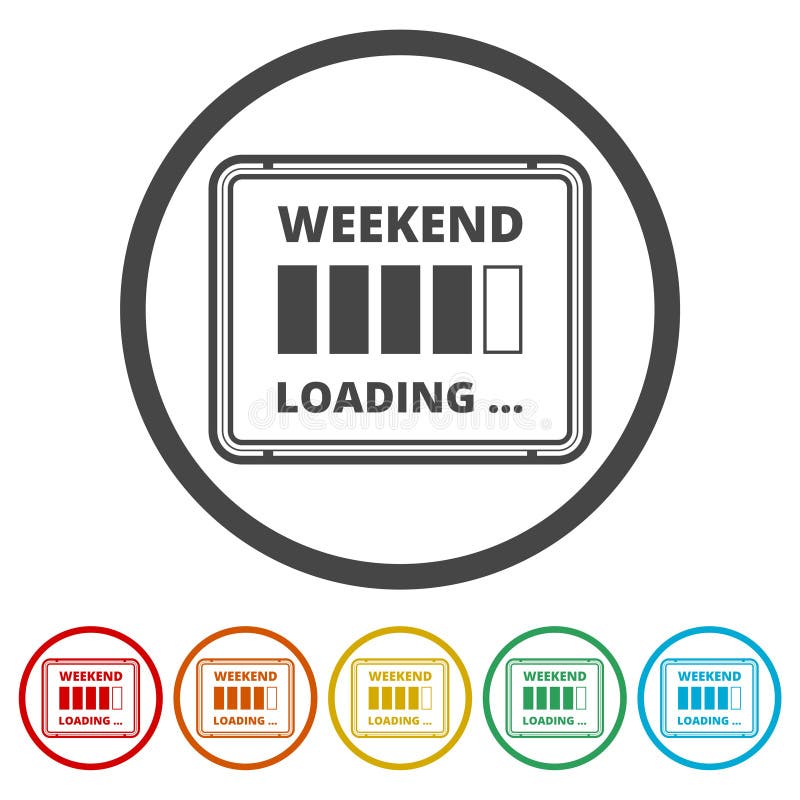 Weekend Loading Concept Stock Illustrations – 529 Weekend Loading ...