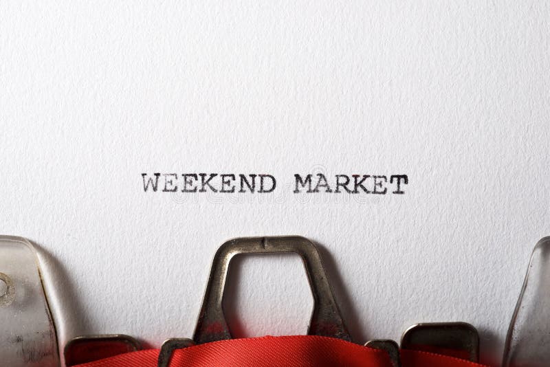 Weekend Market Concept View Stock Photo - Image of shop, sale: 184433608