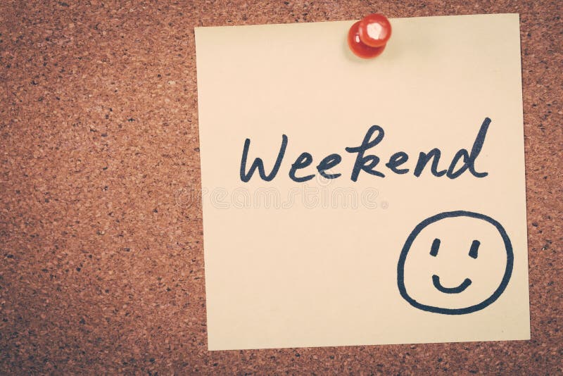 Weekend stock photo. Image of relaxation, text, friday - 54958976