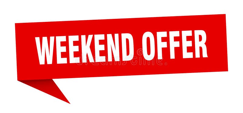 Weekend Offer Label. Weekend Offer Isolated Seal. Sticker. Sign Stock ...