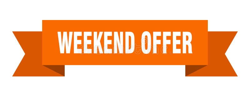 Weekend Offer Ribbon. Weekend Offer Isolated Band Sign Stock Vector ...