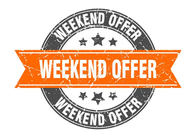 Weekend Offer Label. Weekend Offer Isolated Seal. Sticker. Sign Stock ...