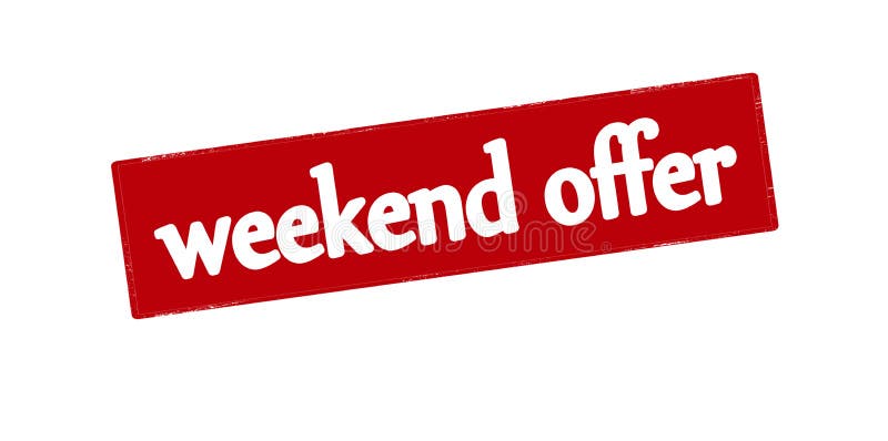 Weekend offer stock vector. Illustration of concept, grungy - 82296295