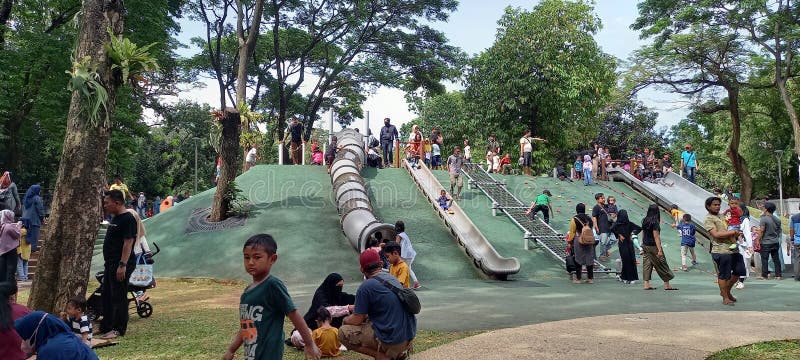 Weekend Recreation at Eco Park Tebet Editorial Stock Image - Image of ...